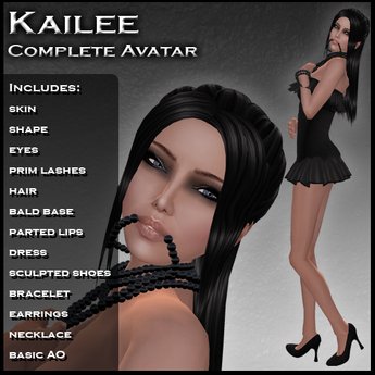 Second Life Marketplace - Kailee Complete Avatar Package - Skin, Shape ...